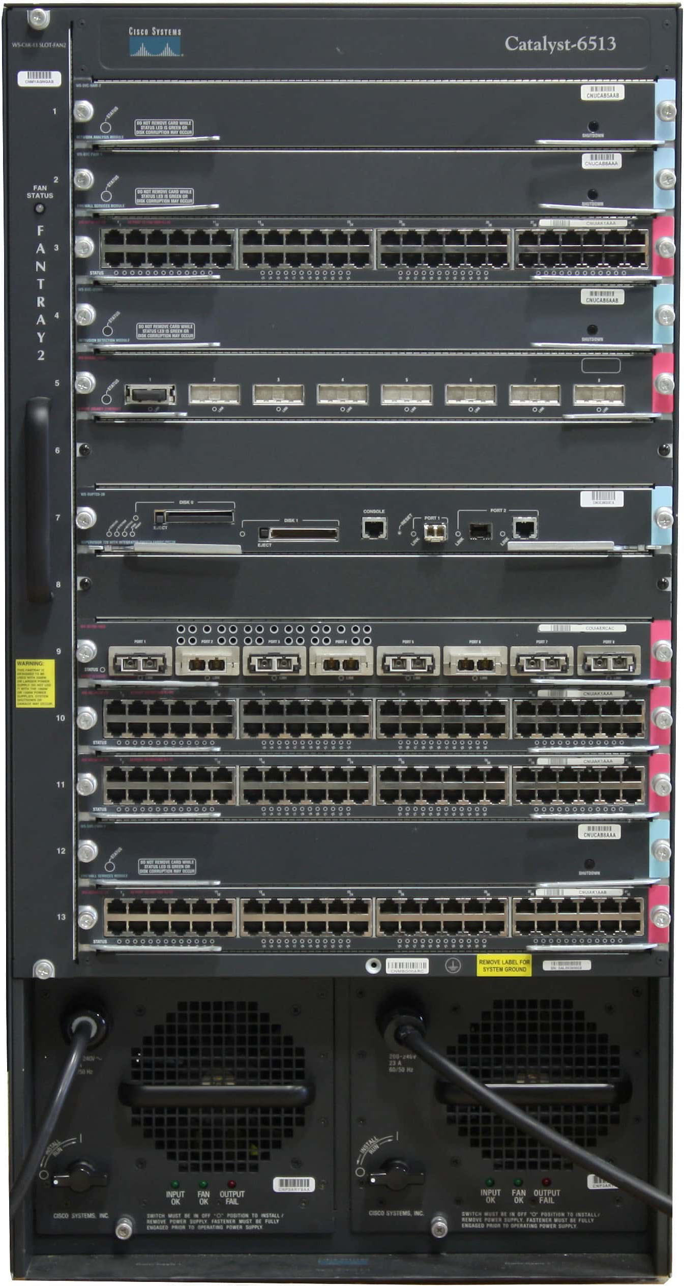 Шасси Cisco Catalyst WS-C6513 - 102108 купить в Москве